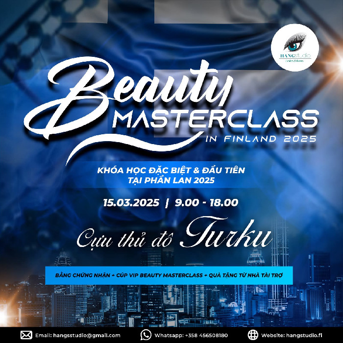 Beauty Masterclass in Finland 2026! Tulossa :: HangStudio
